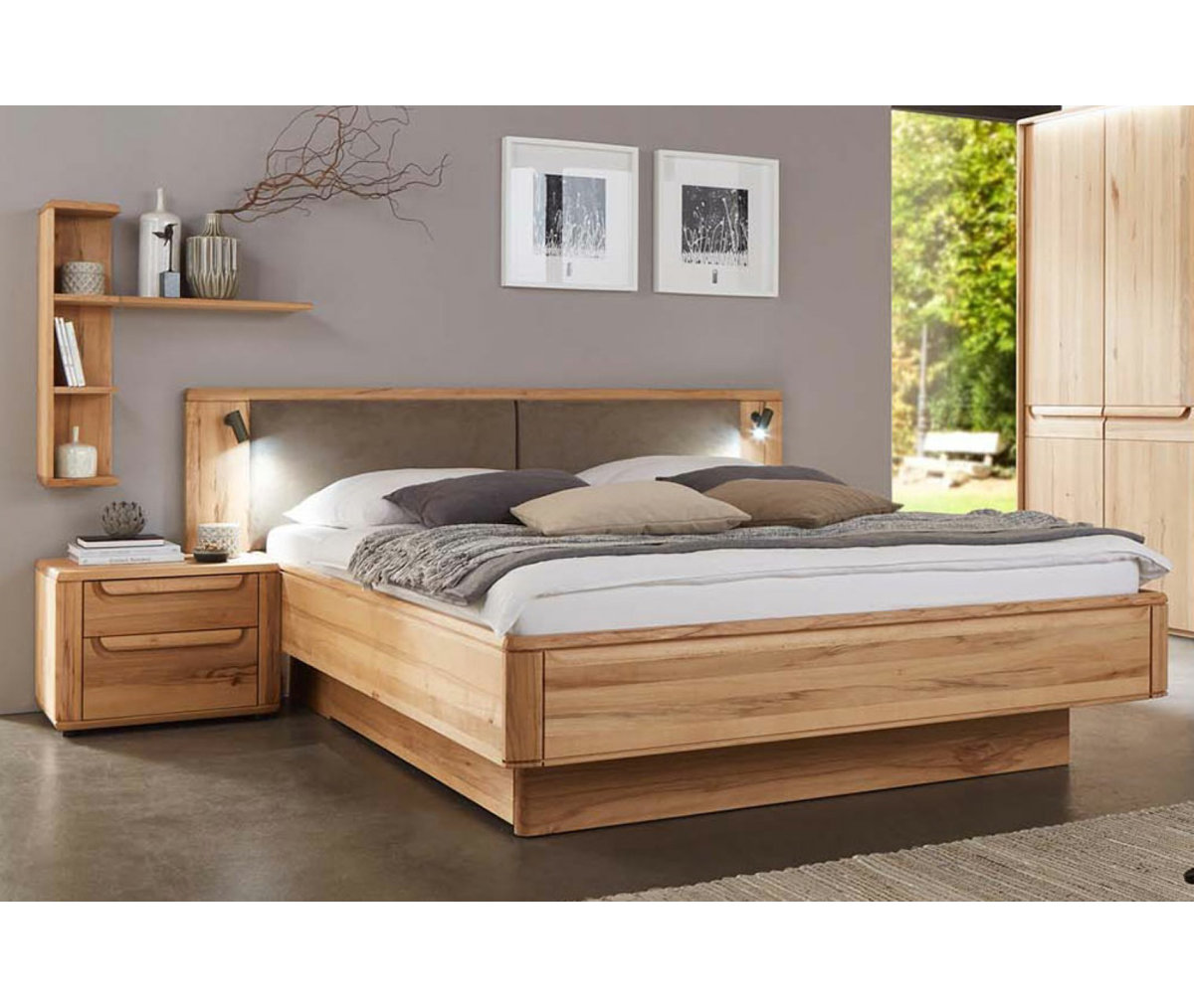 PY Trade Gloria Bed Set With 2 Storage Drawers & Nightstands - Eco-friendly Elegance For Any ...